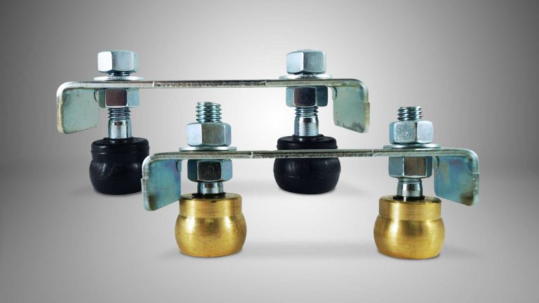 POLIN GUIA DOBLE 35 mm BRONCE - Barraca de Fierro y Maestranza